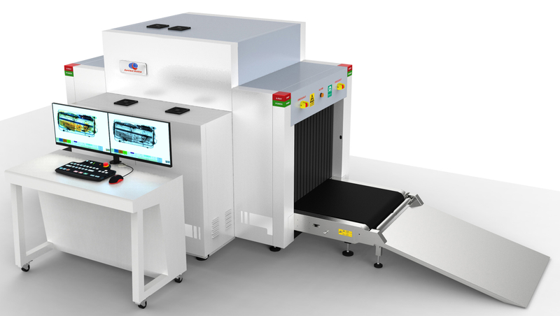 Airport X-ray Security Baggage, Luggage Scanner Dual-View Imaging with ...